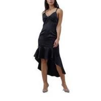 China Women Silk Slip Dress Elegant Customized Asymmetric Backless Dresses for sale