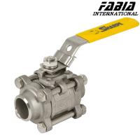 China Stainless Steel Ball Valve Three-Piece Ball Valve High Pressure Resistance For Oil and Gas Industry for sale