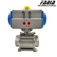 China PN16 Hydraulic And Pneumatic Ball Valve  Water Vlave Two Way For Chemical Processing for sale
