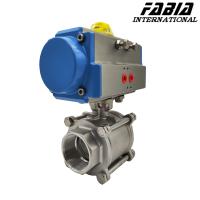 China PN16 Hydraulic And Pneumatic Ball Valve  Water Vlave Two Way For Chemical Processing for sale