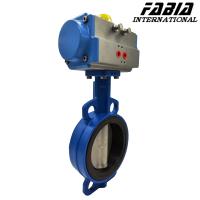China Clamp Pneumatic Butterfly Valve Carbon Steel Body Soft Seal Butterfly Valve for sale