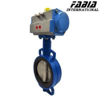 China Clamp Pneumatic Butterfly Valve Carbon Steel Body Soft Seal Butterfly Valve for sale