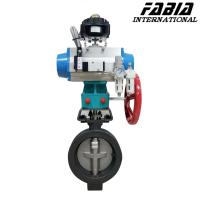 China Carbon Steel Pneumatic Clamp Butterfly Valve Enhanced Seal Performance For Pulp And Paper for sale