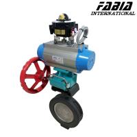 China Carbon Steel Pneumatic Clamp Butterfly Valve Enhanced Seal Performance For Pulp And Paper for sale