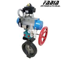 China Carbon Steel Pneumatic Clamp Butterfly Valve Enhanced Seal Performance For Pulp And Paper for sale