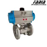 China Pneumatic 2 Way Ball Valve Flange Two Way Ball Valve Pneumatic Ball Valve for sale