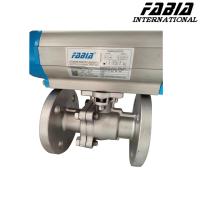 China Pneumatic 2 Way Ball Valve Flange Two Way Ball Valve Pneumatic Ball Valve for sale