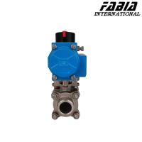 China Air Actuated Ball Valve With Pneumatic Actuator Two Way Butt Welding for sale