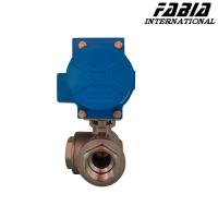China Pneumatic Three-Way Ball Valve For Environmental Protection Chemical for sale