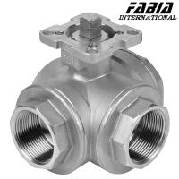 China Pneumatic Three-Way Ball Valve For Environmental Protection Chemical for sale