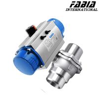 China 2 Piece Pneumatic Control Ball Valve 1 Inch 2 Inch Butt Welding for sale