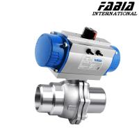 China 2 Piece Pneumatic Control Ball Valve 1 Inch 2 Inch Butt Welding for sale