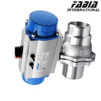 China Pneumatic Two-Piece Ball Valve With Low Resistance Pneumatic Ball Valve for sale