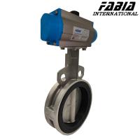 China 4 Inch  3 Inch Pneumatic Clamp Butterfly Valve Stainless Steel Body for sale
