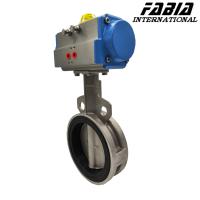 China 4 Inch  3 Inch Pneumatic Clamp Butterfly Valve Stainless Steel Body for sale