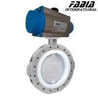 China 2.5 Inch 3 Inch 4 Inch Lightweight Flanged Pneumatic Butterfly Valve Control for sale