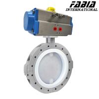 China 2.5 Inch 3 Inch 4 Inch Lightweight Flanged Pneumatic Butterfly Valve Control for sale
