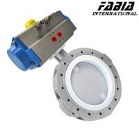 China 2.5 Inch 3 Inch 4 Inch Lightweight Flanged Pneumatic Butterfly Valve Control for sale
