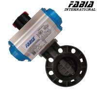 China Soft Seal Pneumatic Butterfly Valve Clamp PVC Valve Lightweight and Cost-Effective for sale
