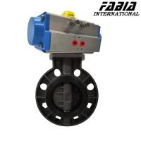 China Soft Seal Pneumatic Butterfly Valve Clamp PVC Valve Lightweight and Cost-Effective for sale