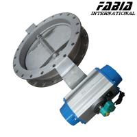 China Pneumatic Control Flange Butterfly Valve Flange End for sale