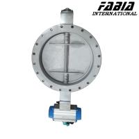 China Pneumatic Control Flange Butterfly Valve Flange End for sale