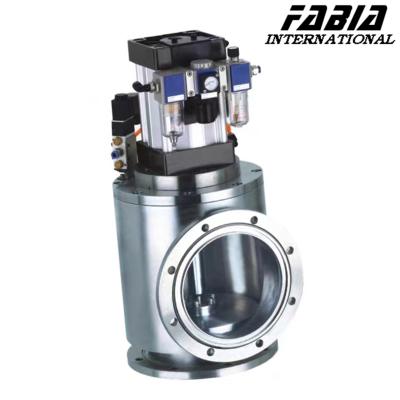 China Pneumatic High Vacuum Flapper Valve Stainless Steel Vacuum Damper Valve for sale