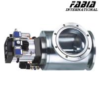 China Pneumatic High Vacuum Flapper Valve Stainless Steel Vacuum Damper Valve for sale