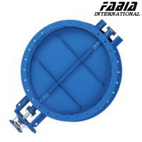 China 50mm 400mm 300mm Carbon Steel Flanged Ventilation Butterfly Valve for sale