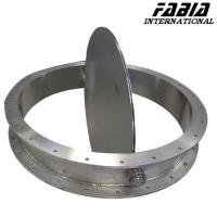 China 200mm 150mm 110mm  Stainless Steel Flanged Ventilation Butterfly Valve For Water Line for sale