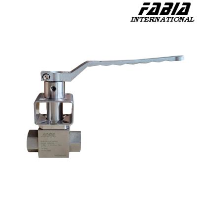 China Manual Twoway Stainless Steel Ultra-High Pressure Ball Valve for sale