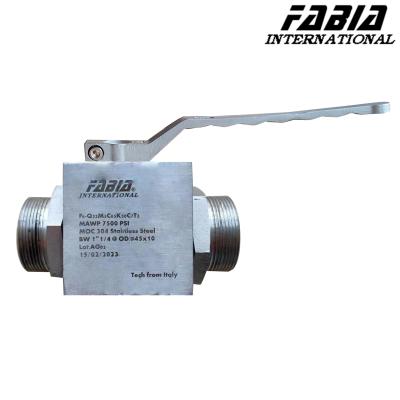 China Manual High Pressure Two Way Internal Tooth Ball Valve Stainless Steel for sale