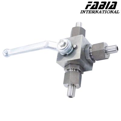 China Manual High Pressure Tee Butt Welding Ball Valve for sale