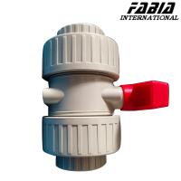 China Manual Double Command High Pressure Ball Valve PVC for sale