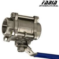 China Manual High Pressure Three Piece Ball Valve for sale