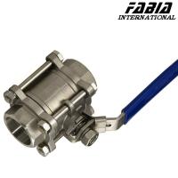 China Manual High Pressure Three Piece Ball Valve for sale