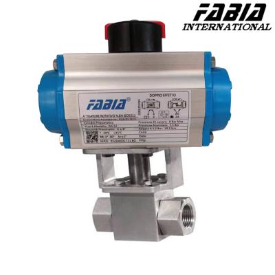 China Pneumatic High Pressure Two Way Ball Valve for sale