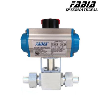 China Pneumatic High Pressure Two Way Butt Welding Ball Valve for sale