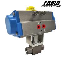 China Pneumatic High Pressure Two Way Internal Tooth Ball Valve for sale