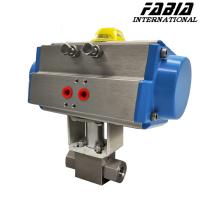China Pneumatic High Pressure Two Way Internal Tooth Ball Valve for sale