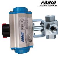 China Pneumatic Actuated High Pressure Ball Valve Three-Way Ball Valve FABIA for sale