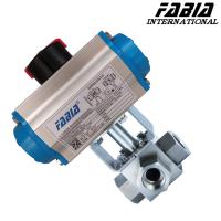 China Pneumatic Actuated High Pressure Ball Valve Three-Way Ball Valve FABIA for sale