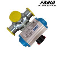 China Stainless Steel Quick Three Way Pneumatic Valve /T Type for sale
