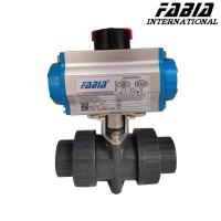 China Soft Seal PVC Valve Pneumatic Two Way Industrial Valve for sale