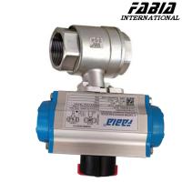 China 1/4 Inch 1 Inch Pneumatic High Pressure Two Piece Ball Valve With Internal Teeth for sale