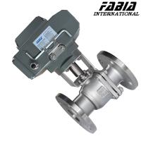 China Metal High Pressure Electric Ball Valve Two Way Flange Ball Valve for sale