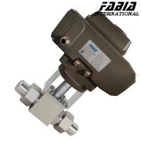 China Electric High Pressure Ball Valve Two Way Butt Welding Ball Valve  1 2