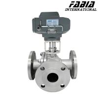 China Electric High Pressure Three Way Ball Valve L Type for sale