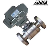 China High Pressure Motorized Ball Valve Three Piece Flange Ball Valve Mini for sale
