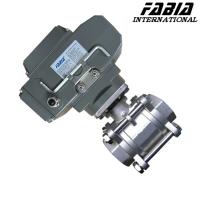 China Sand Blasting Electric High Pressure Ball Valve Three Piece Stainless Steel Ball Valve for sale